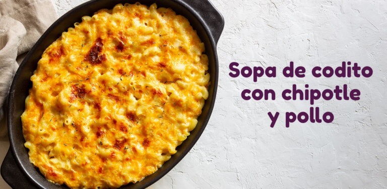 Sopa de codito con chipotle y pollo – MomMom